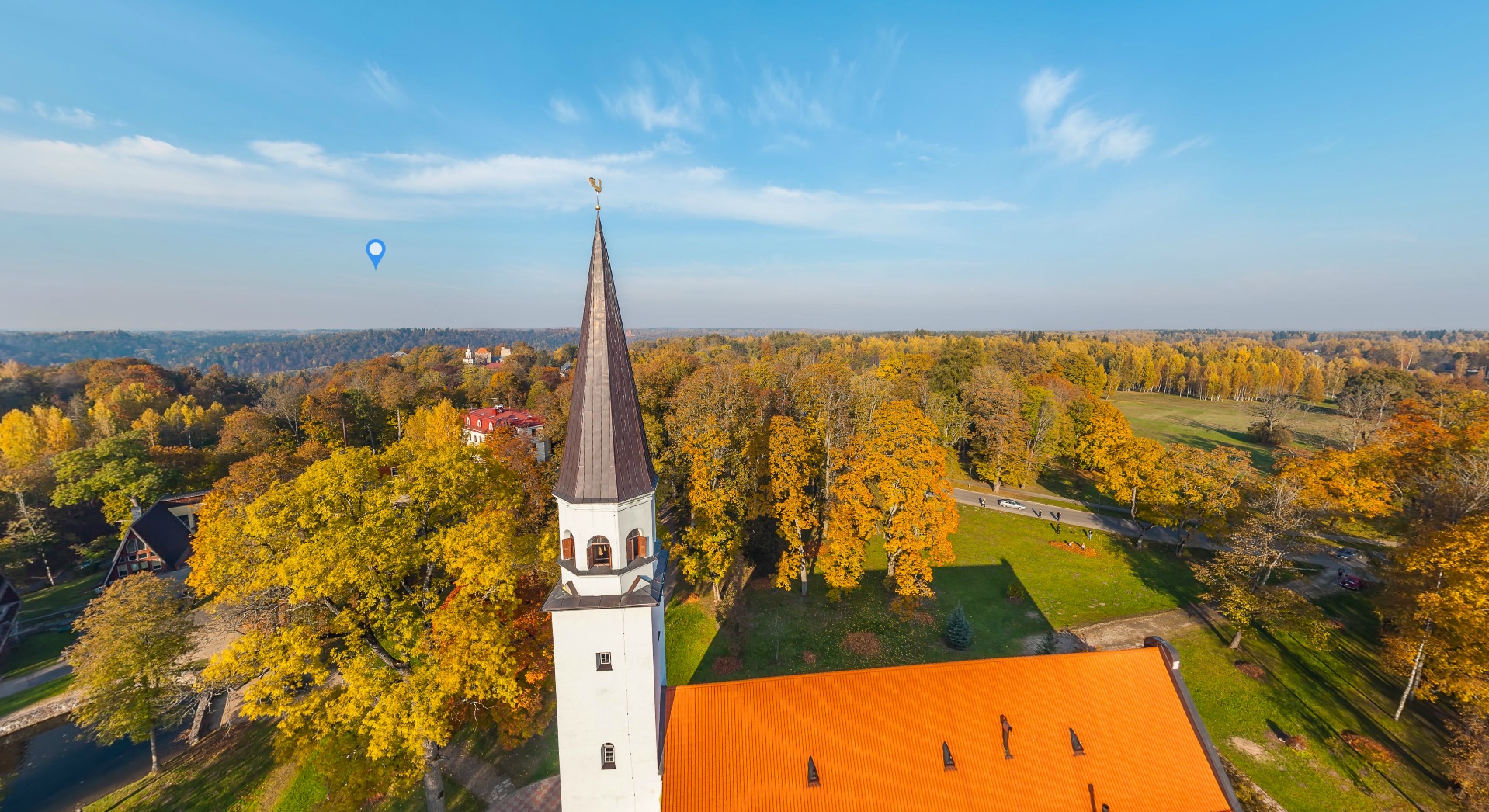 Golden Autumn in Sigulda | Aerial Tour - LATVIA INSIDE VR - Discover ...