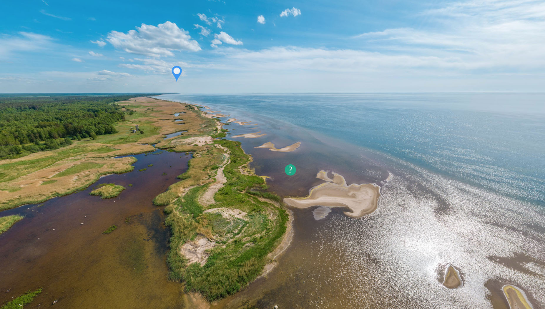 Vidzeme Sea Coast aerial 360° tour - LATVIA INSIDE VR - Discover Latvia ...